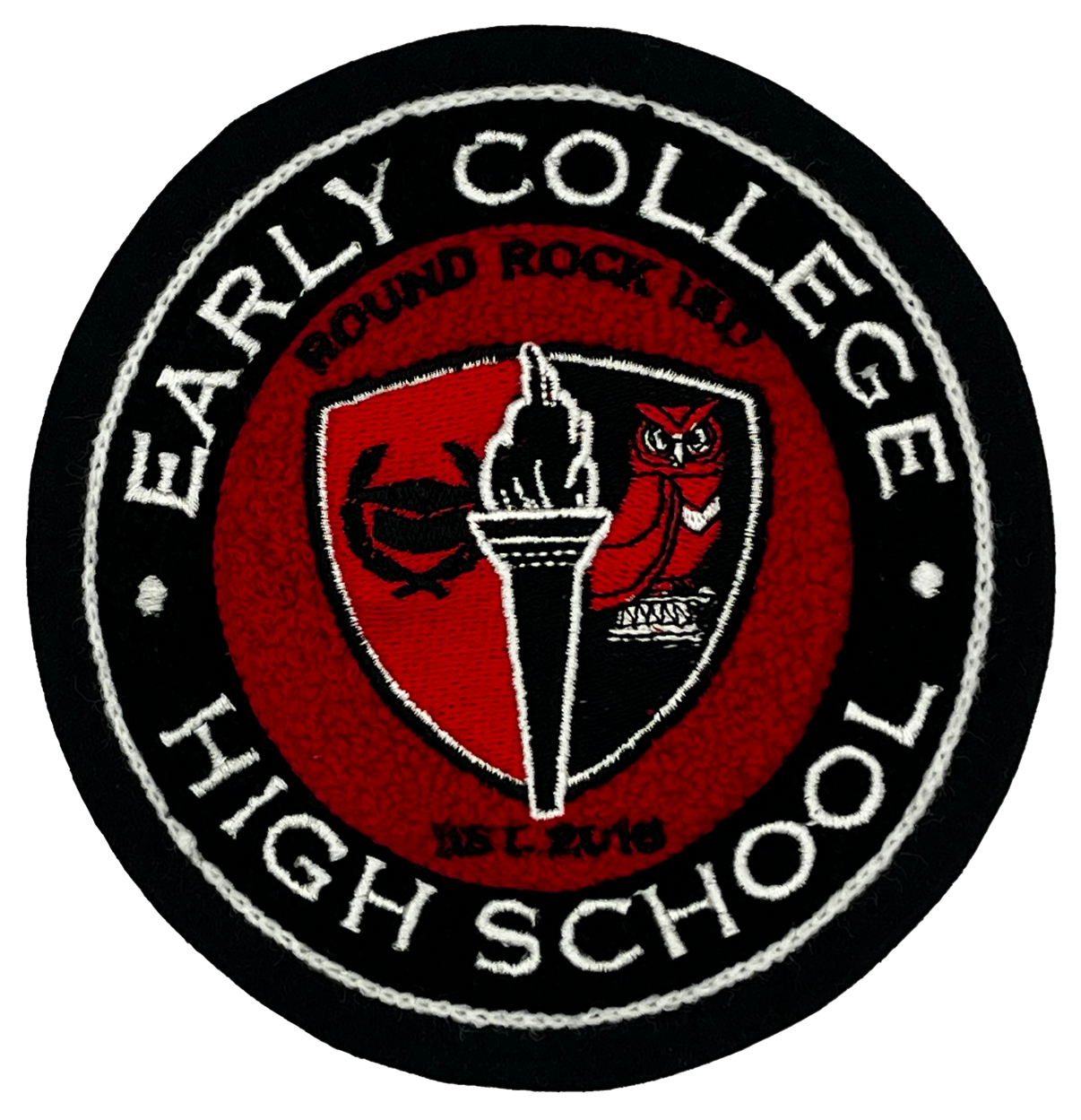Round Rock Early College High School ECHS Circle Patch – SSR Jackets ...