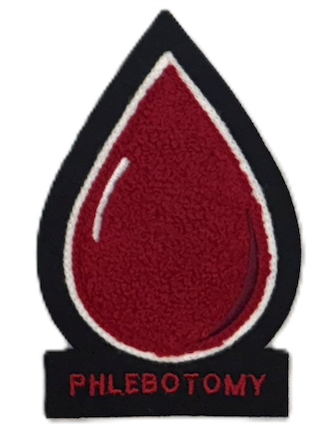 Phlebotomy Blood Drop Sleeve Patch* – SSR Jackets Patch Store