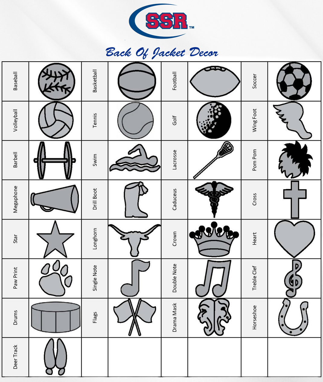 INSERTS AND DECOR – SSR Jackets Patch Store