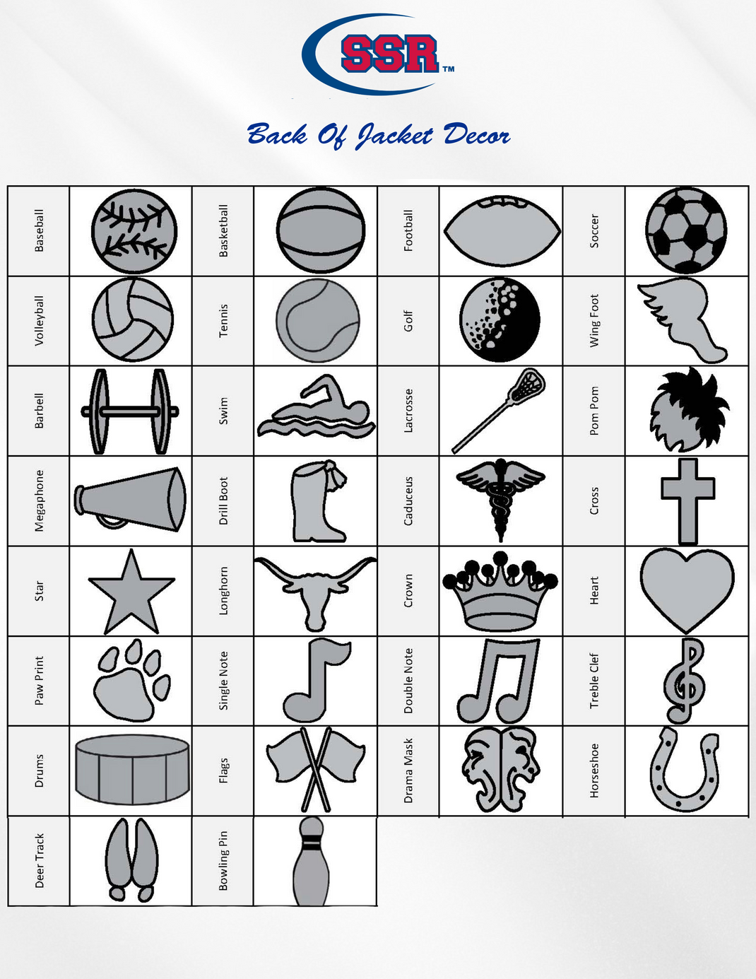 INSERTS AND DECOR – SSR Jackets Patch Store