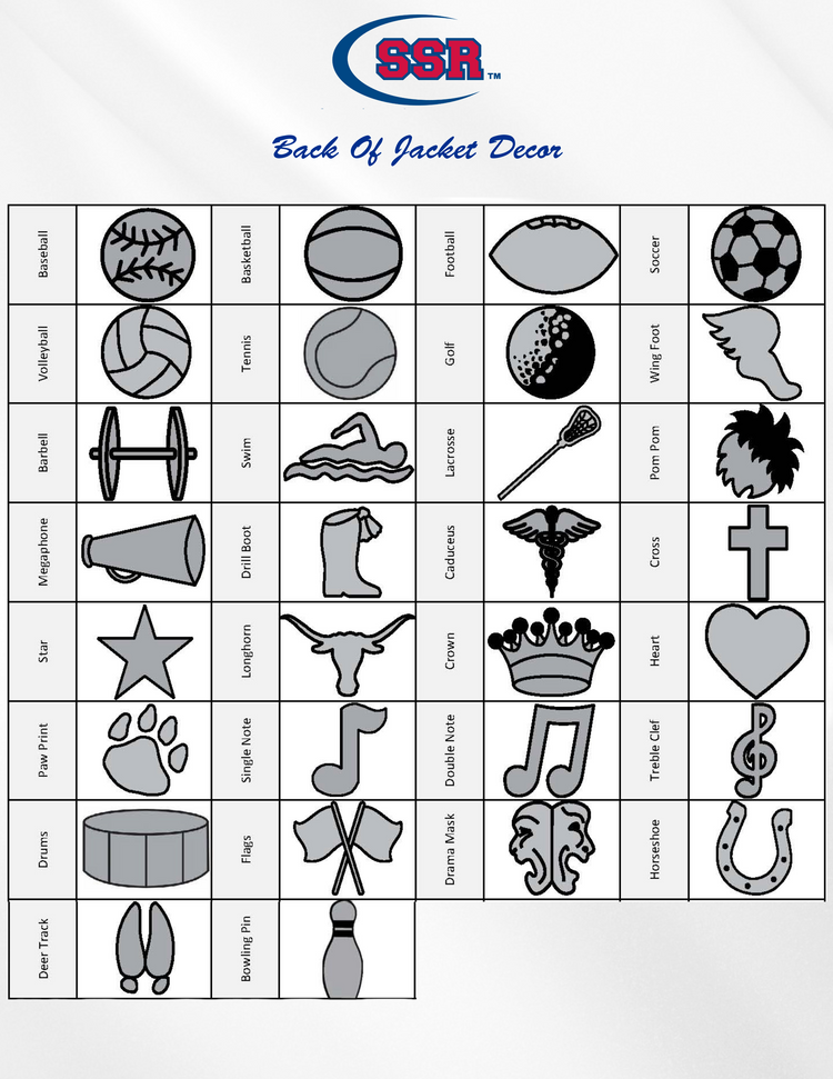 INSERTS AND DECOR – SSR Jackets Patch Store