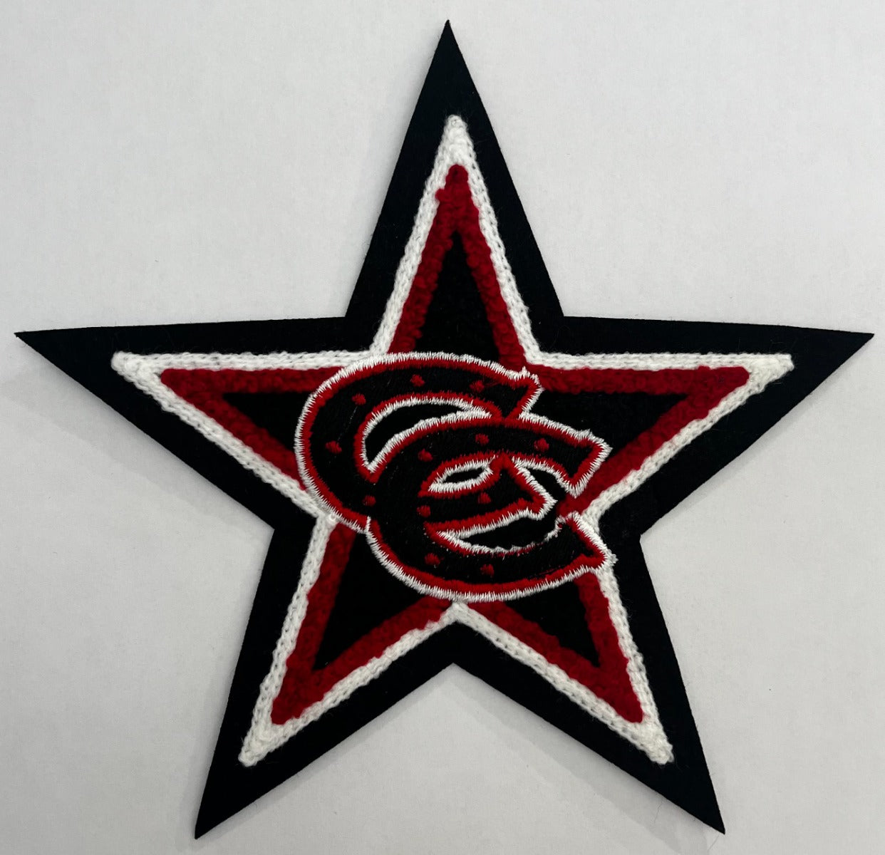 Coppell HS Star w/ Horseshoes Sleeve Mascot – SSR Jackets Patch Store
