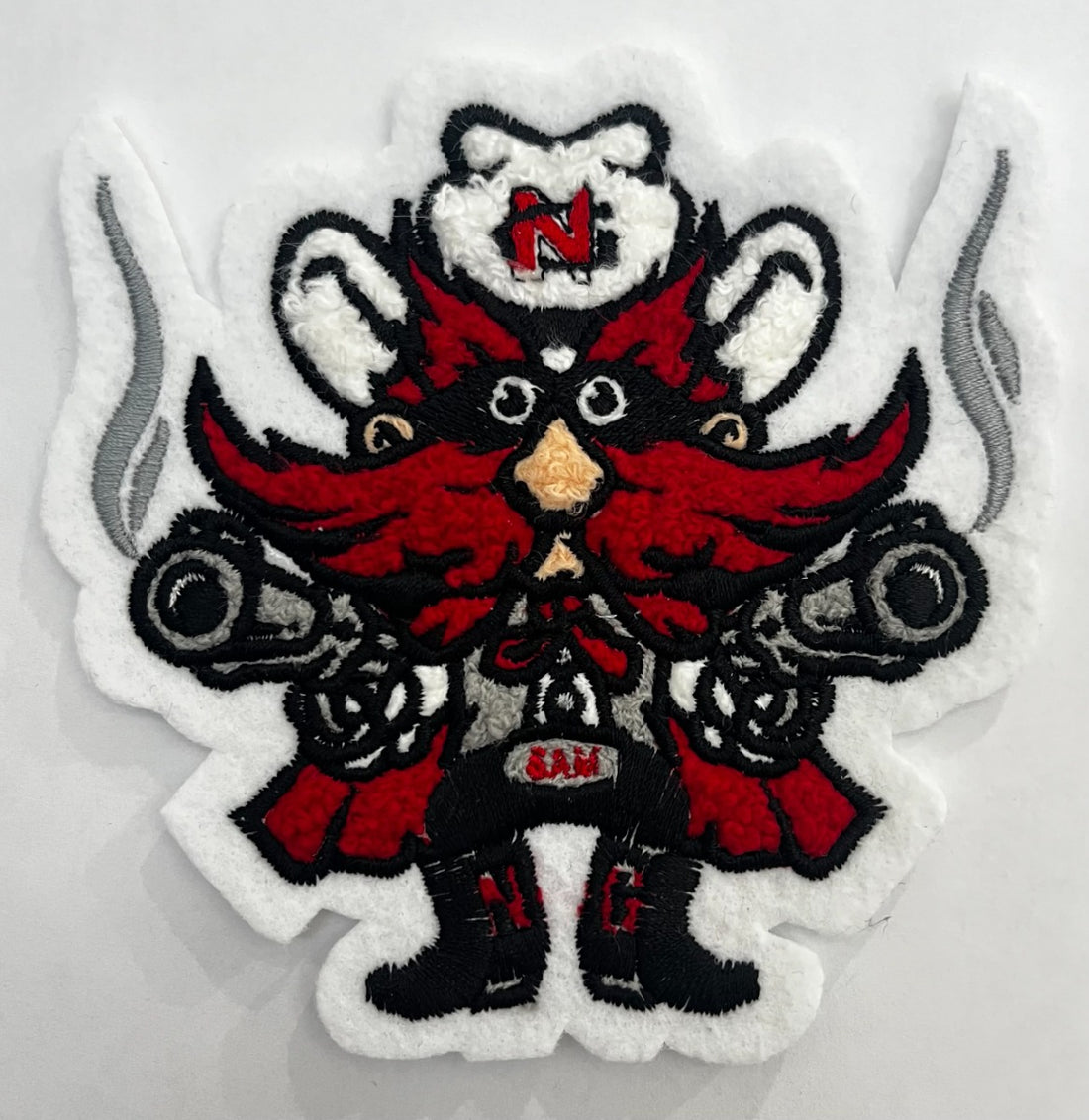 North Garland Raider Sam Sleeve Mascot – SSR Jackets Patch Store