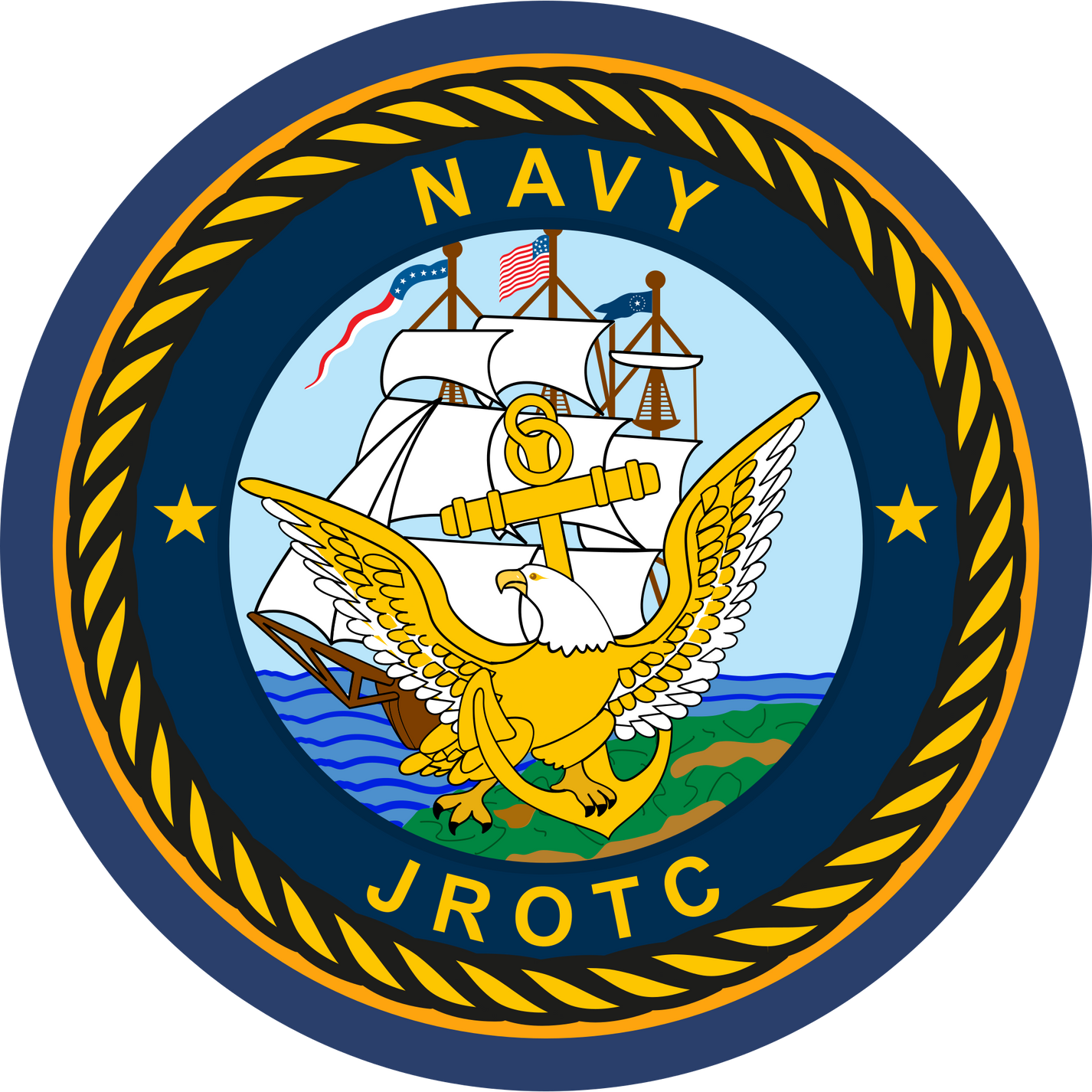 NVJROTC - Navy JROTC Sleeve Patch – SSR Jackets Patch Store